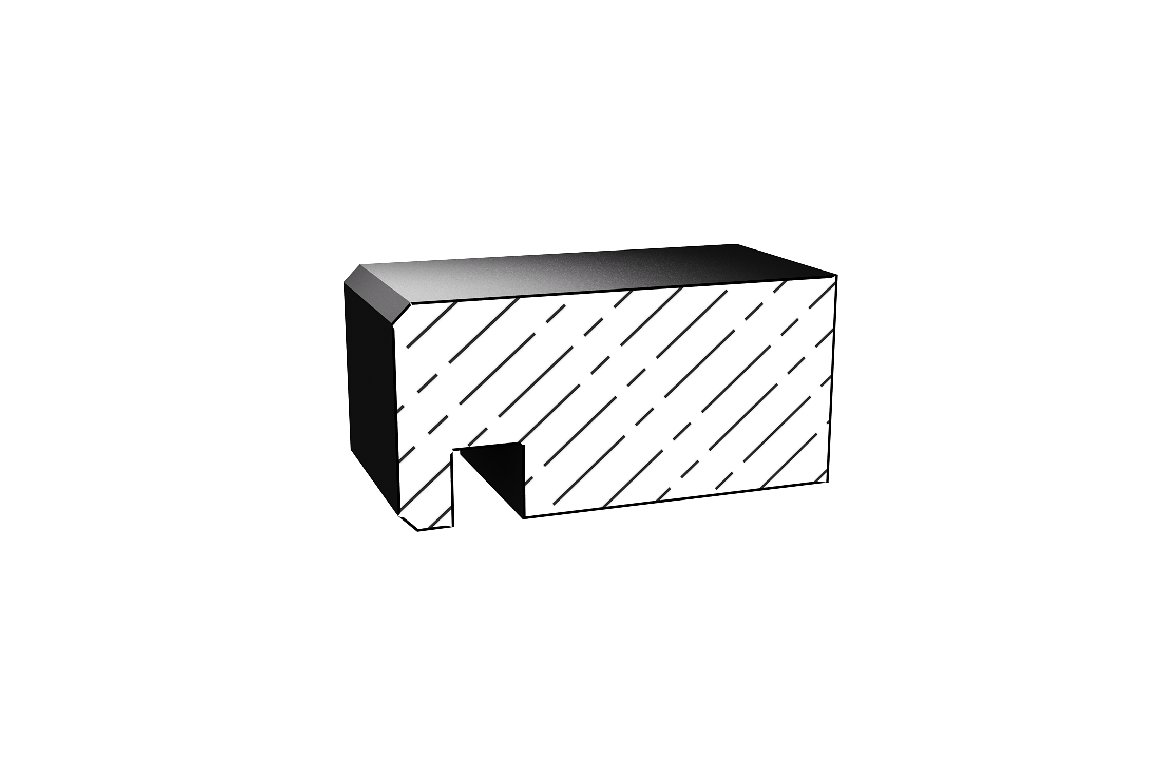 Chamfered + LED Groove Profile - Quality Quartz Surfaces